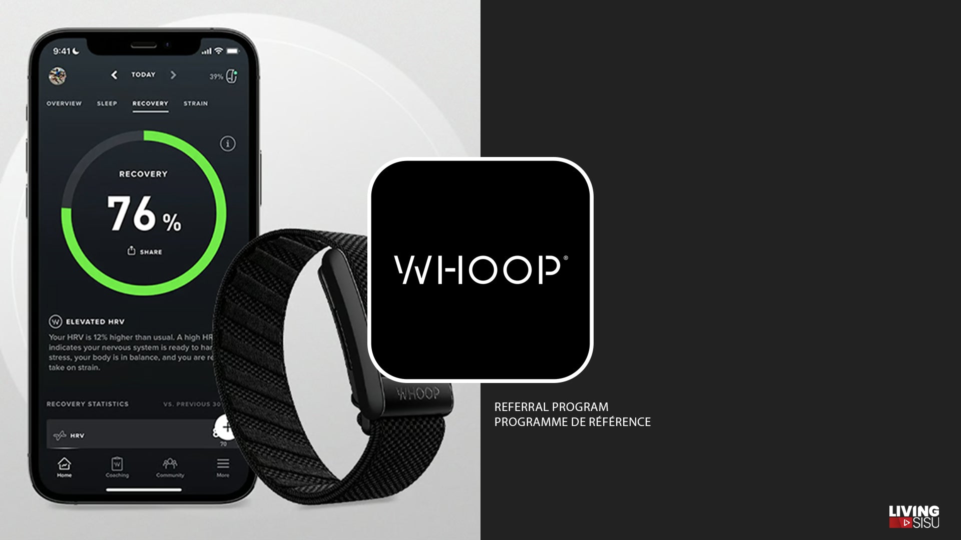 Whoop - One free month + Free band – Living Sisu